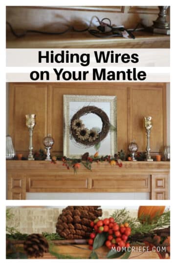 How to Hide Lamp Cords on a Fireplace Mantel